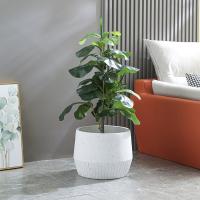 China Chic Fiber Clay Planter Elevate Your Plant Display with Minimalist Design for sale