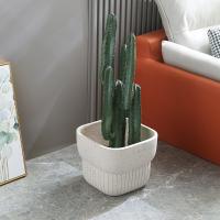 China Chic Fiber Clay Planter Elevate Your Plant Display with Minimalist Design for sale