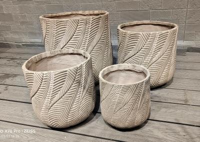 China Custom Fiberclay Planter for Charcoal Oven Camping Burners 24cm Hand Carve for sale