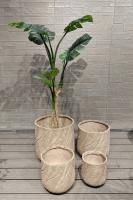 China Custom Fiberclay Planter for Charcoal Oven Camping Burners 24cm Hand Carve for sale