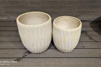 China Frost Resistant Fiber Clay Planter Round 5-6 Years Outdoor 7-8 Years Indoor for sale