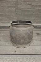 China Texture Surface Frost Resistant Fiberclay Planter For Modern Outdoor Decor for sale