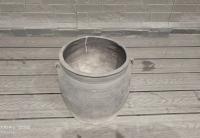 China Texture Surface Frost Resistant Fiberclay Planter For Modern Outdoor Decor for sale