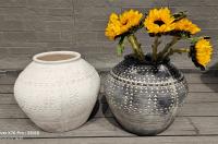 China Round Reinforced Clay Planter Durable And Functional For Your Garden Needs for sale