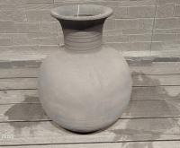 China Fiber Clay Planter 35x35x31.5cm Indoor Decoration Round Modern Durable 5-6 Years Outdoor Life for sale