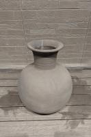 China Fiber Clay Planter 35x35x31.5cm Indoor Decoration Round Modern Durable 5-6 Years Outdoor Life for sale