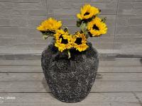 China Frost Resistant Fiber Clay Planter Modern Style with Drainage Holes 7-8 Years Indoor Life for sale