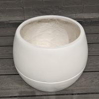 China Fiber Clay Planter 90 MPa Bending Strength 5-6 Years Outdoor Durable Lightweight Custom Color for sale