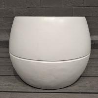 China Fiber Clay Planter 90 MPa Bending Strength 5-6 Years Outdoor Durable Lightweight Custom Color for sale