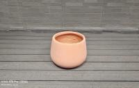 China Fiber Clay Planter Round Outdoor Decorative Durable Lightweight 5-6 Years Lifespan for sale