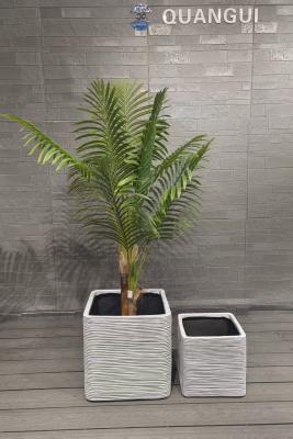 China Fiber Clay Planter Round Customizable Modern Vintage Nordic Design for Hotels Restaurants 7 Day Sample for sale