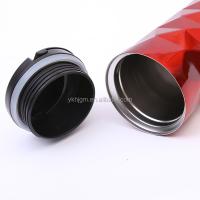China Wholesale 450ML Diamond Shape Cup 304 Stainless Steel Insulated Tumbler/vacuum flask/thermos/coffee mug With ABS Lid for sale