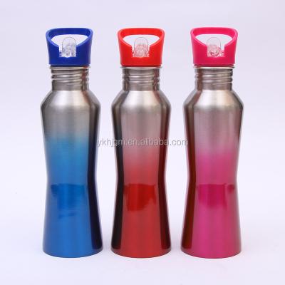China Wholesale single wall stainless steel sports water bottle for sale