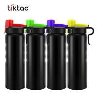 China New Design Stainless Steel Sport Water Bottle With Colorful Caps for sale