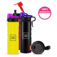China New Design Stainless Steel Sport Water Bottle With Colorful Caps for sale