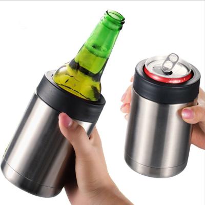 China Custom 12oz Blank Sublimation Metal Vacuum Insulated Stainless Steel Beer Can Cooler for sale