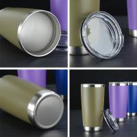 China High Quality 20 oz Double Wall Gold Ice Vacuum Insulated Tumbler Stainless Steel coffee Mugs for sale