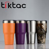 China Wholesale Tiktac Custom Powder Coated Stainless Steel Tumbler for sale