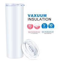 China Wholesale High Quality Custom Logo 20oz 30oz Stainless Steel Blank Sublimation Straight Skinny Tumbler Cups In Bulk for sale