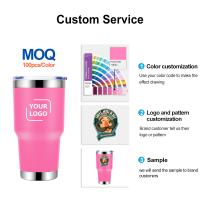 China Wholesale 30 oz Double Wall Stainless Steel Insulated Sublimation Wine And Water Yeticool Tumbler Cups With Straw for sale