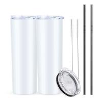 China Wholesale High Quality Custom Logo 20oz 30oz Stainless Steel Blank Sublimation Straight Skinny Tumbler Cups In Bulk for sale