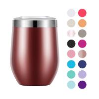 China Wholesale Hot Selling Custom logo Double Wall Stainless Steel 12oz Swig Wine Tumbler Cups In Bulk for sale