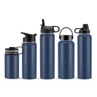 China Cheap sell double wall vacuum flask stainless steel thermo thermoses insulated thermal outdoor sports water bottle for sale