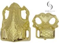 China Light Gold Coffin Corner Accessories 4# LG Set with 2.03m Steel Bars - Funeral Products Manufacturer for sale