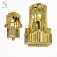 China Decorative Coffin Corner 11#G Electroplated Gold Finish Funeral Accessories Set 4pcs for sale
