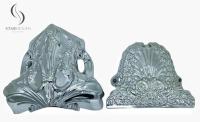 China Silver Plating High-Strength Metal Coffin Corner Set 18# for Funeral Ornamentation for sale