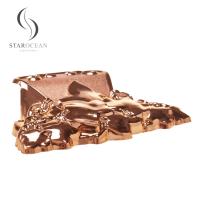 China ABS Plastic Copper Color Coffin Corner Decoration Set 17#B 4 Corners 8 Lugs for sale