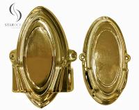China Customized American Style Gold Coffin Corners Set with Fixed Handle SGS Certified 13#G for sale