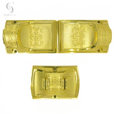 China Shiny Gold PP Recycled Coffin Corner Set 8#G Anti-Fading Decoration with Steel Bars 0.66m 2.02m for sale