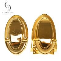China Custom Coffin Hardware Wholesale Electroplating 6#G Coffin Corner Set with Steel Bars for sale