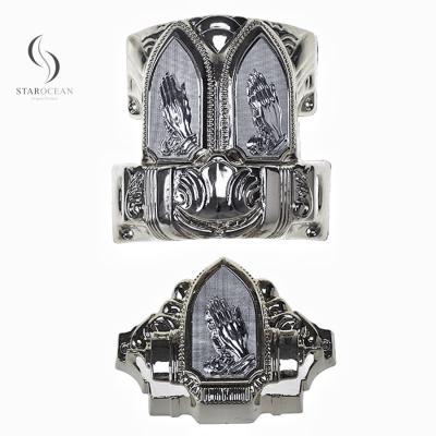 China Plastic Silver Coffin Corner 20#S Funeral Decoration Supplies Set with Steel Bars for sale