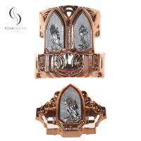 China ABS Plastic Coffin Corner Set 20#B with Steel Pipe Gold Antique Brass Custom for sale