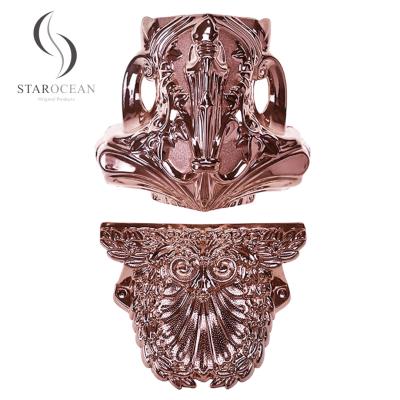 China StarOcean 18#B Coffin Corner Set ABS Plastic Gold Silver Copper 4 Corners 8 Lugs 2 Metal Pipes for sale