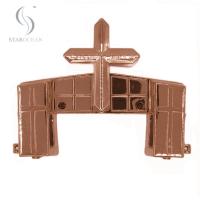 China Bronze Electronic Plating Coffin Corner Set Funeral Itmes Smooth Surface 15# B for sale