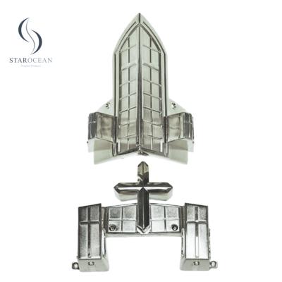 China Customized Silver ABS Material High Quality Coffin Corner Complete Set Wholesale 15#S for sale