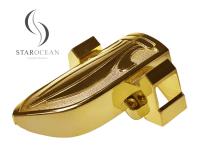 China Light Weight Casket Hardware Kit 14#BG with SGS Certification Plastic Corners and Metal Pipes for sale