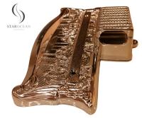 China Copper Plastic Funeral Coffin Corner Set 9B with Steel Bars 203cm 66cm for sale