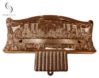 China Copper Plastic Funeral Coffin Corner Set 9B with Steel Bars 203cm 66cm for sale