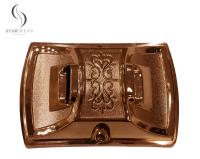 China Bronze PP Recycled Material Coffin Corner Funeral Accessories Bronze 8# B for sale