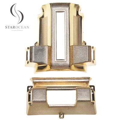 China Light Gold Plastic Coffin Corner Set 7# LG with Steel Bars for Funeral Casket Hardware for sale