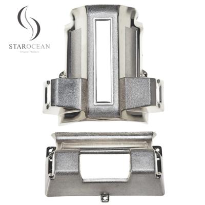 China Silver Plastic Coffin Corner Set with Metal Rods 7# S for Funeral Supplies Wholesale for sale