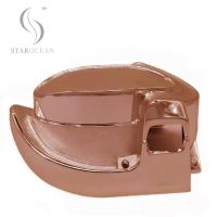 China Electroplated Bronze Plastic Coffin Corner Coffin Hardware With Steel Pipe 6# B for sale