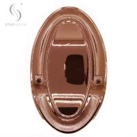 China Electroplated Bronze Plastic Coffin Corner Coffin Hardware With Steel Pipe 6# B for sale