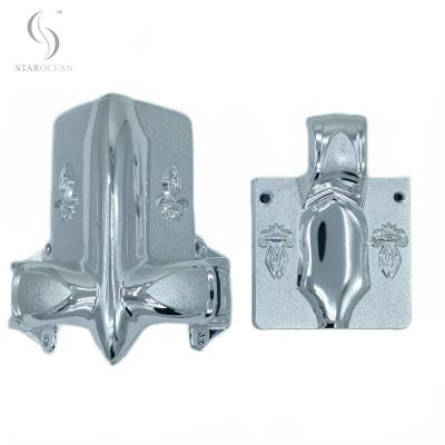 China Casket Corners PP ABS Plastic Poly Bag Export Carton Packaging Gold Silver Bronze for sale