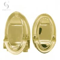China Light Gold Plating Coffin Ornament Casket Corner 6#LG with Heavy Duty Handle and Steel Bars for sale
