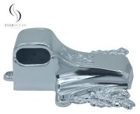China Silver ABS Coffin Corner 3#S Set with 0.66m & 2.02m Steel Bars - Heavy Weight Resistance Casket Handle for sale